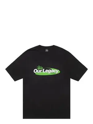 StÜssy X Our Legacy Work Shop Swirl Tee - Black
