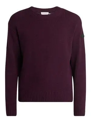 Moncler Wool And Cashmere Crewneck Sweater - Purple