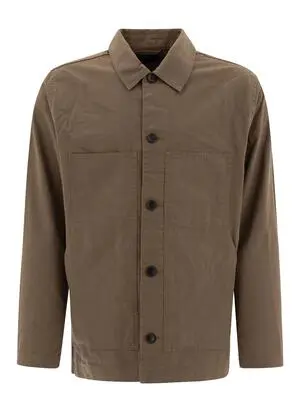 VINCE Cotton And Linen Utility Jacket