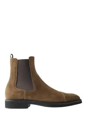 TOM FORD Suede Chelsea Boots - Brown