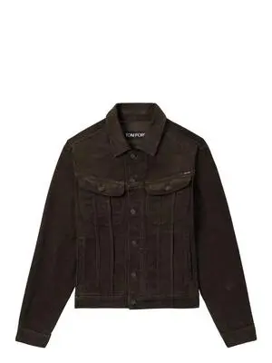 TOM FORD Slim-fit Cotton-blend Corduroy Jacket - Brown