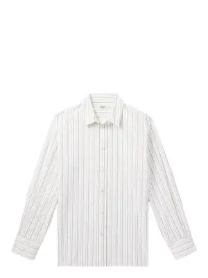 Saint Laurent Striped Cotton Shirt - White