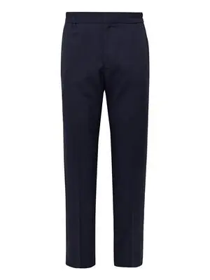 Paul Smith Slim-fit Straight-leg Wool Trousers - Blue