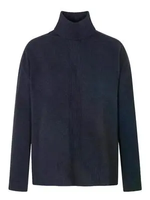 Emporio Armani Ribbed Roll-neck Sweater - Blue