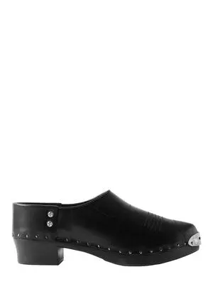 Enfants Riches Déprimés Studded Leather Clogs - Black