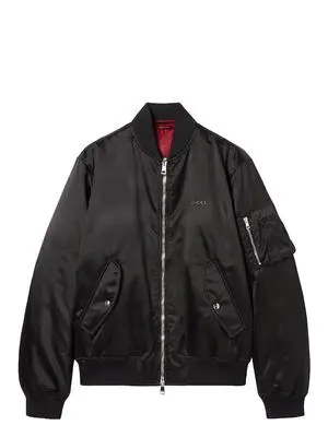 Gucci Nylon Canvas Bomber Jacket - Black
