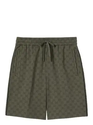 Gucci Gg Jersey Jacquard Shorts - Green