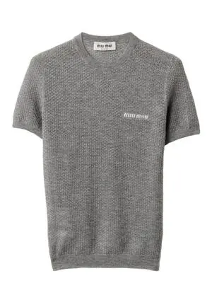 Miu Miu Cashmere Sweater - Grey