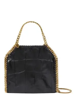 Stella McCartney Falabella Crocodile-embossed Mini Tote - Black