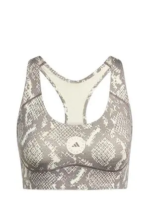 Stella McCartney Truepurpose Power Impact Snake Print Training Bra - Beige