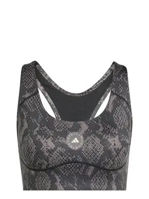 Stella McCartney Truepurpose Power Impact Snake Print Training Bra - Brown