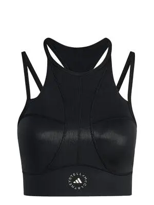 Stella McCartney Truepurpose Training Micro Dot Bra - Black