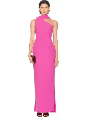 Rachel Gilbert Clara Gown - Hot Pink
