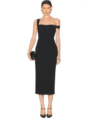 Rachel Gilbert Jacqui Midi Dress - Black