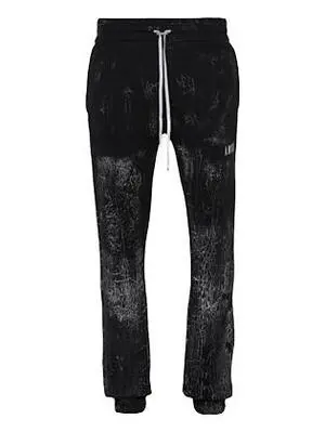 Amiri Cracked Dye Logo Pants - Black
