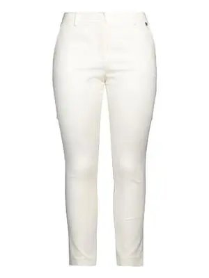 LIU •JO Tapered Solid Color Pants - White