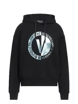 Versace Cotton-elastane Fleece Sweatshirt - Black