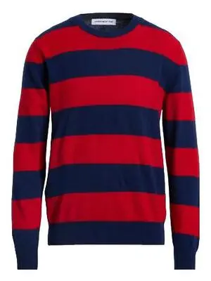 DEPARTMENT 5 Striped Intarsia-Knit Wool Sweater Navy