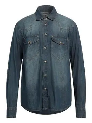 Versace Denim Shirt Size Cotton - Blue