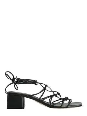 GIANVITO ROSSI Leather Sandals - Black
