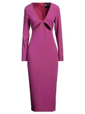 Versace Midi Bodycon Dress - Magenta