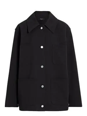 Theory Cotton-blend Twill Jacket - Black