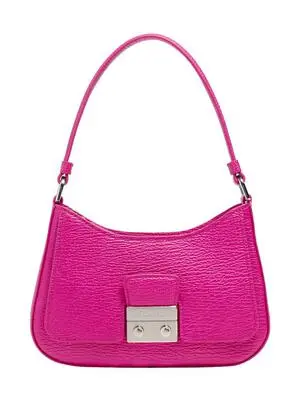 3.1 Phillip Lim Pashli Pebbled-leather Shoulder Bag - Fuchsia