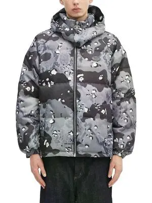 AAPE BY *A BATHING APE® Camouflage-print Hooded Jacket - Grey