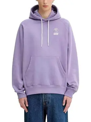 AAPE BY *A BATHING APE® Logo-detail Patch-pocket Hoodie - Purple