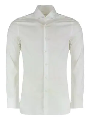 SONRISA Long-sleeves Button-fastening Shirt - White
