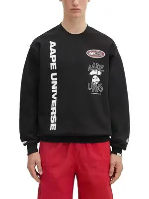 AAPE BY *A BATHING APE® Graphic Sweatshirt - Black