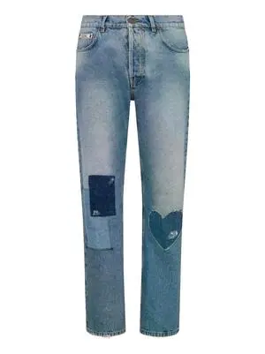 Moschino Patchwork Denim Pants - Blue