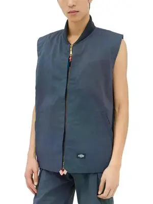 Dickies Zip-front Sleeveless Gilet - Blue