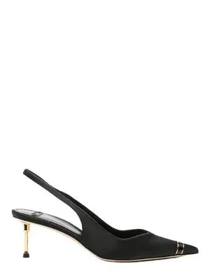 Elisabetta Franchi 60mm Slingback Pointed-toe Pumps - Black