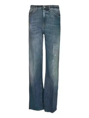 DONDUP Distressed Five-pocket Jeans - Blue