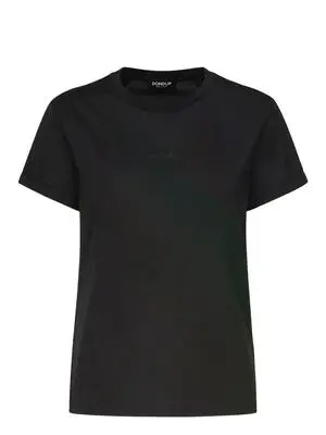 DONDUP Logo-embroidered T-shirt - Black