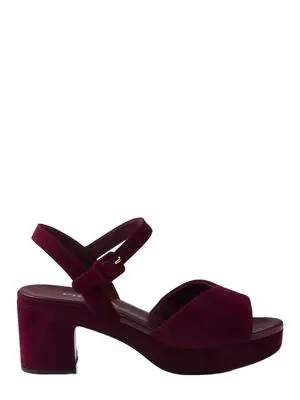 PRADA Padded Suede Sandals