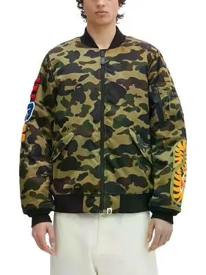 A BATHING APE® 1st Camo Shark Ma-1 Bomber Jacket - Green