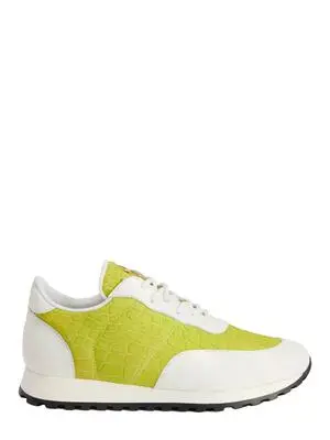 GIUSEPPE ZANOTTI Jimi Running Leather Sneakers - Green