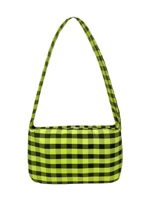 COA NYC Gingham-check Shoulder Bag - Green