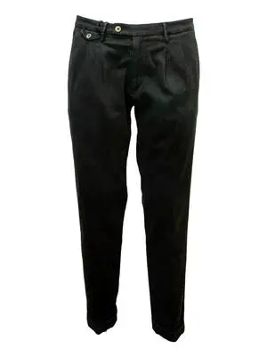 MICHAEL COAL Pleated Cuffed Trousers - Grey