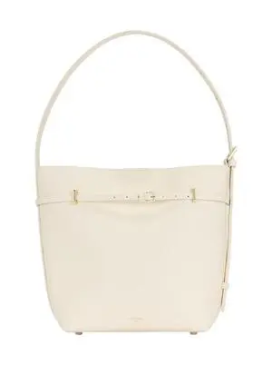 VERAFIED Small Belted Tote Bag - Ivory