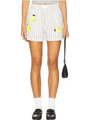 Kule The Limon Shorts - White & Black