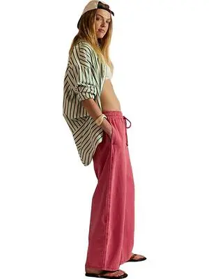 Free People Lex Pull-on Barrel Pants - Honeysuckle