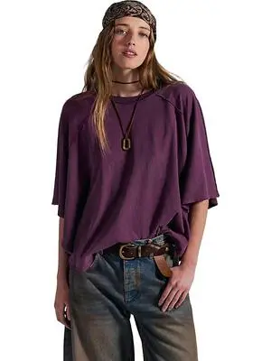 Free People We The Free Dakota Tee Precious Wine Combo
