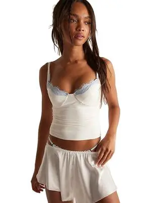 Only Hearts Only Hearts Rose Underwire Cami Creme/crystal