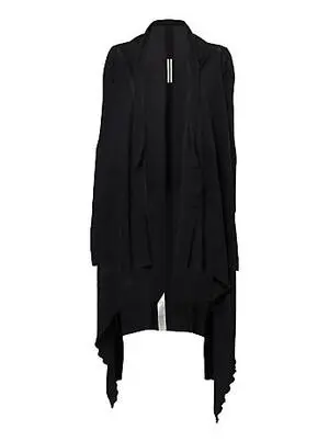 Rick Owens Draped Wool Cardigan - Black