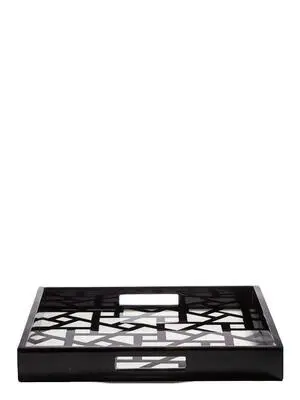 Natori Mindoro Square Tray - Black