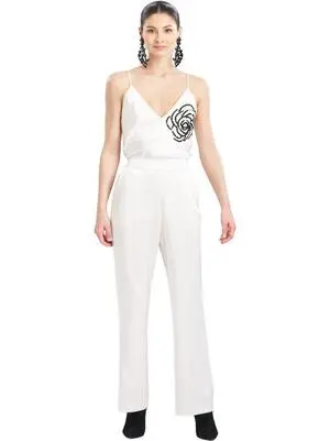 Natori Luxe Charmeuse Pants - White