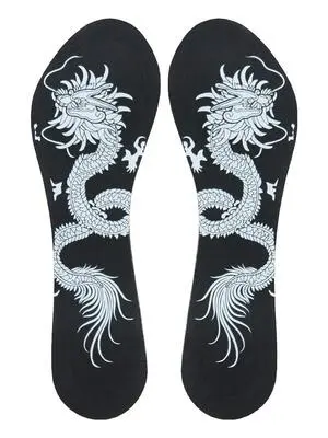 Natori Dragon Print Full Cushion Foot Gels - Black